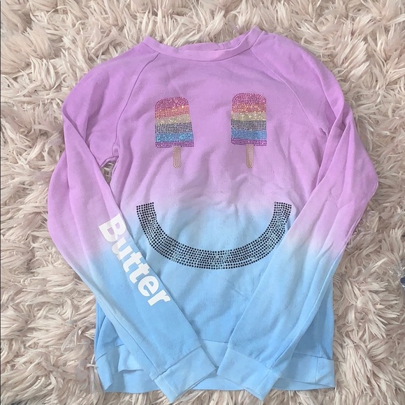 Butter | Shirts & Tops | Butter Super Soft Dipdye Ice Pop Shirt | Poshmark